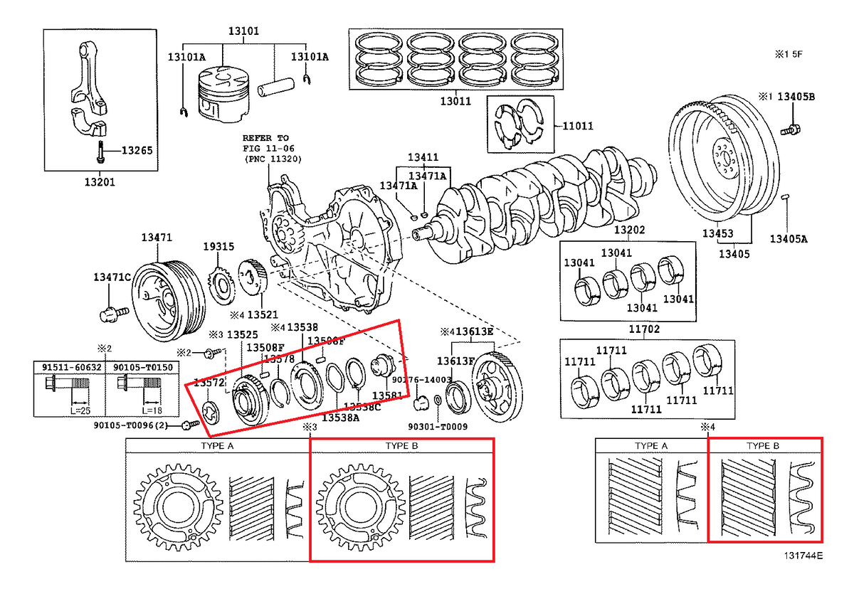 Toyota 2KD Engine Gears - 2.5 D4D Fortuner Hilux Quantum – Sharp Auto Parts